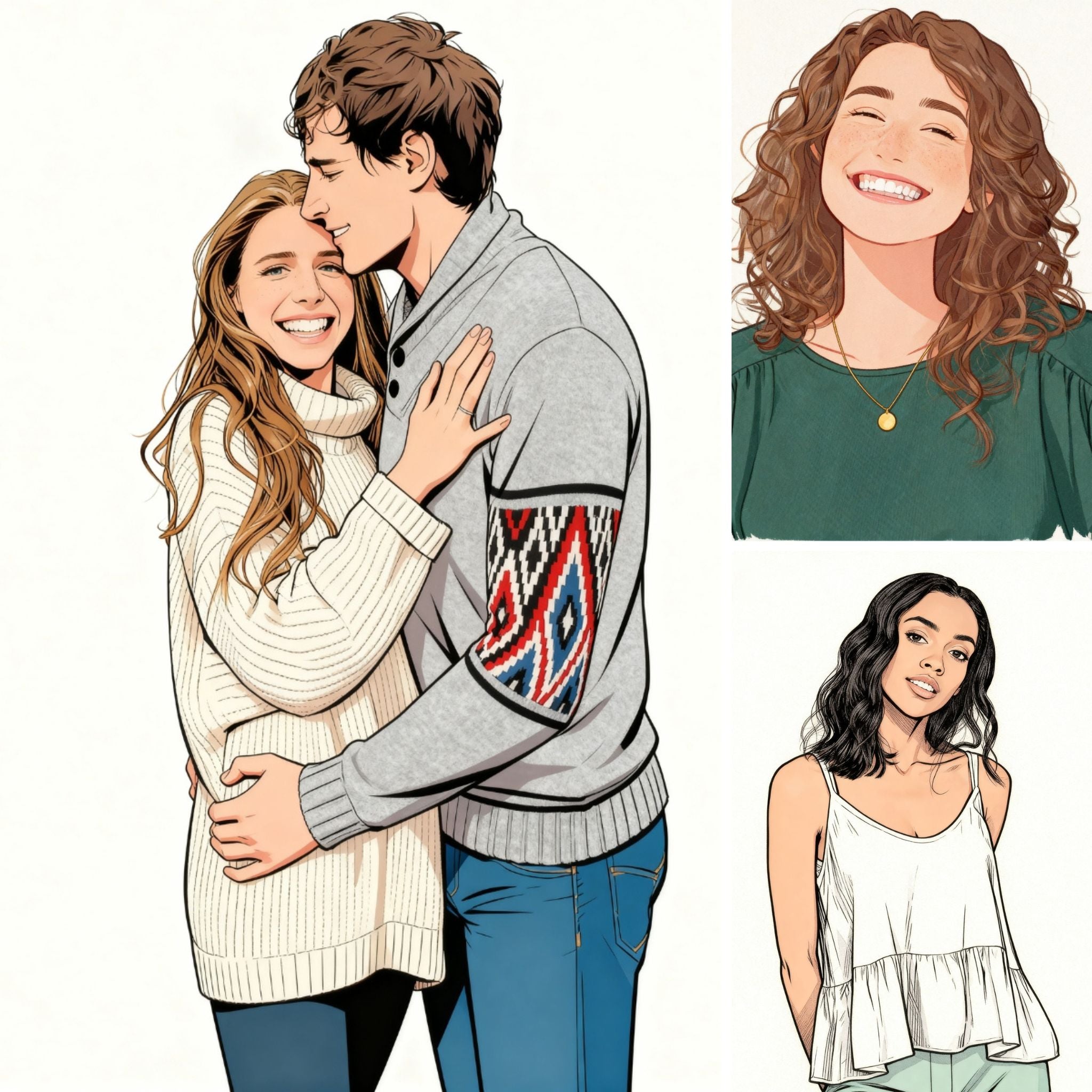 Custom Cartoon Portraits - Posters – JesTeeTime